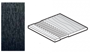 404mm Black Ash Vented Soffit Board - 5m length - pvcbuildingproducts.co.uk