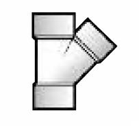 40mm x 135° FloPlast Solvent Weld Waste Branch - pvcbuildingproducts.co.uk