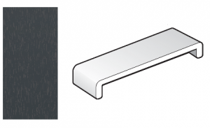 454mm Anthracite Grey Capping Fascia Board - Double Ended - 1.25m ...