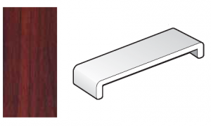 454mm Rosewood Capping Fascia Board - Double Ended - 1.25m length ...