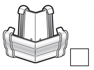 FloPlast Niagara Ogee Gutter 135° External Corner - pvcbuildingproducts ...