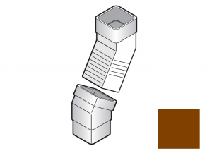 65mm Square Downpipe Adjustable Offset Bend - pvcbuildingproducts.co.uk