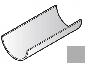 FloPlast 76mm Mini Guttering (MiniFlo) - 2Mtr - pvcbuildingproducts.co.uk