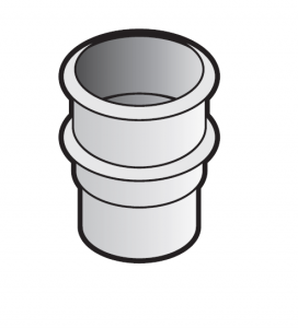 68mm Round Downpipe Joint Socket - pvcbuildingproducts.co.uk