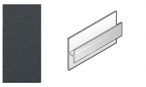 FloPlast Anthracite Grey Cladding Centre Joint Trim - 5m length ...