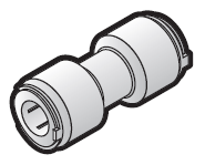 FloPlast Flo-Fit 22mm PE-X Barrier Pipe Straight Coupling - pvcbuildingproducts.co.uk