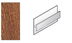 FloPlast Golden Oak Cladding Centre Joint Trim - 5m length ...