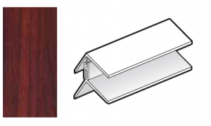 FloPlast Rosewood Cladding Internal Corner - 2 part - 5m length ...