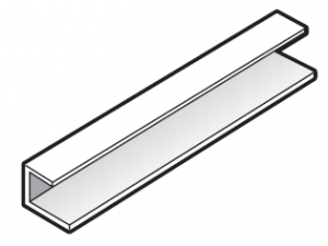 FloPlast White J Trim / Soffit Edge Trim - 5m length ...