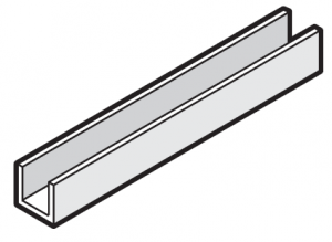 FloPlast White Soffit Edge Trim - 5m length - pvcbuildingproducts.co.uk
