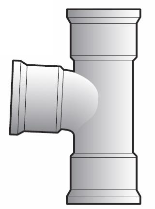 160mm Triple Socket 87.5° Underground Pipe Junction ...