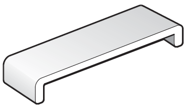 454mm White FloPlast Capping Fascia Board Box End Section - Double ...