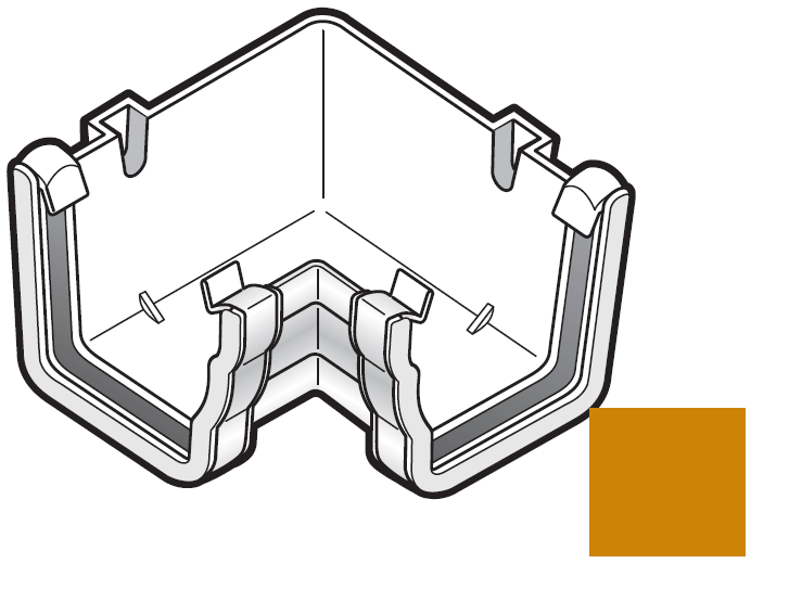 FloPlast Niagara Ogee Gutter 90° Internal Corner - pvcbuildingproducts ...