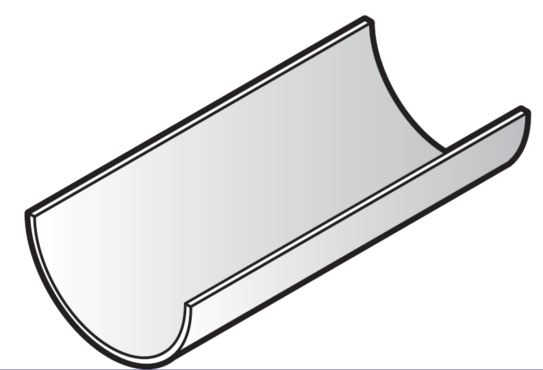 FloPlast 76mm Mini Guttering (MiniFlo) - 2Mtr - pvcbuildingproducts.co.uk