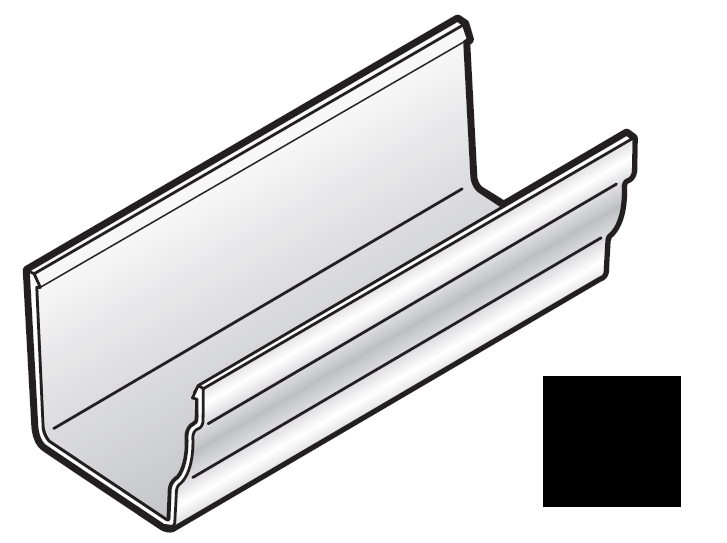 FloPlast Niagara Ogee Guttering 4M length - pvcbuildingproducts.co.uk