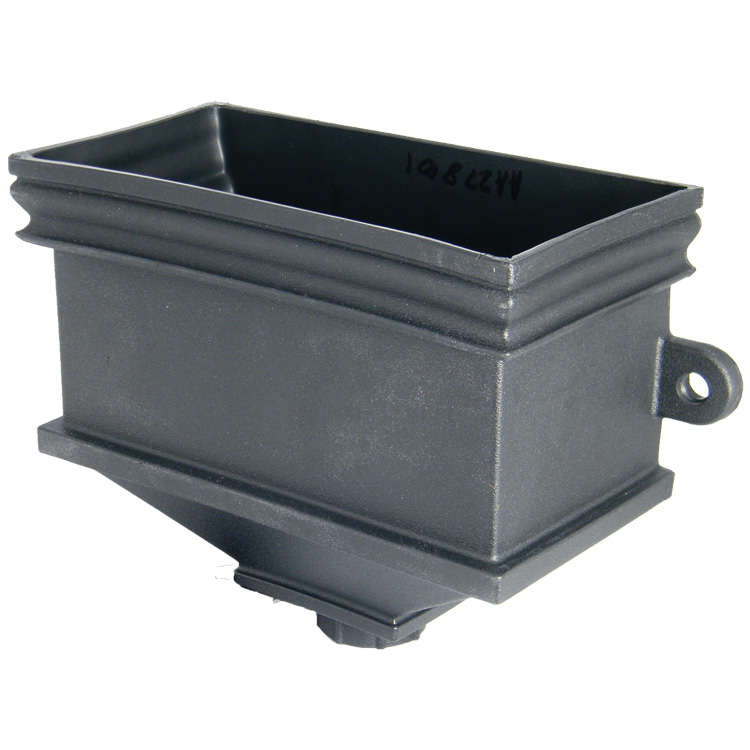 FloPlast Cast Iron Effect Rectangular Hopper with fixing lugs ...