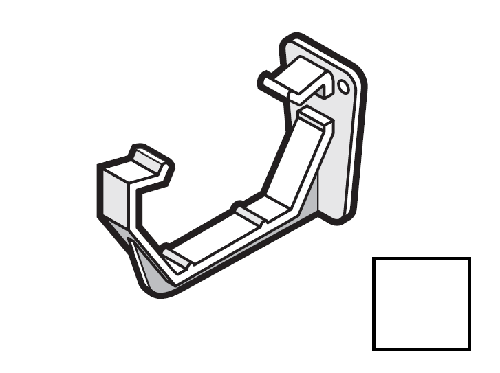 114mm Square Gutter Fascia Bracket - pvcbuildingproducts.co.uk