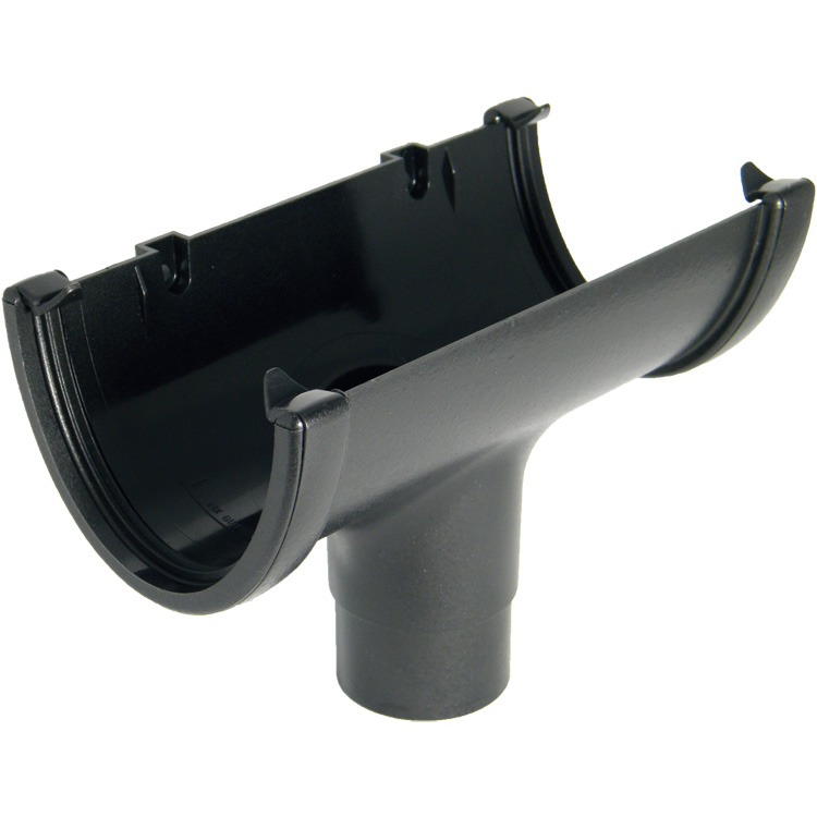 FloPlast Cast Iron Effect High Capacity Gutter Running Outlet ...