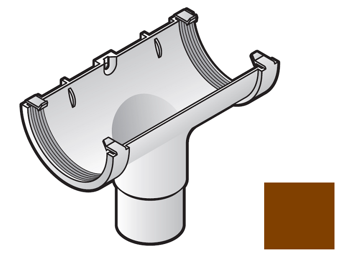 FloPlast 76mm Mini Gutter (MiniFlo) Running Outlet ...