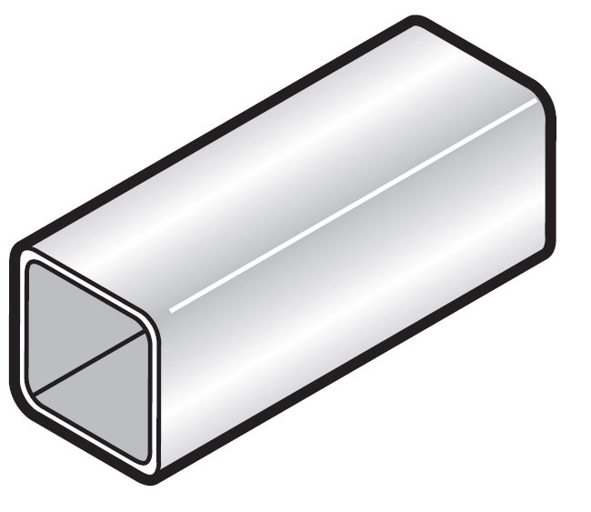 65mm Square Downpipe 2.5M length - pvcbuildingproducts.co.uk