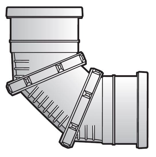 FloPlast 110m Soil Adjustable Bend 0-90° - Double Socket ...