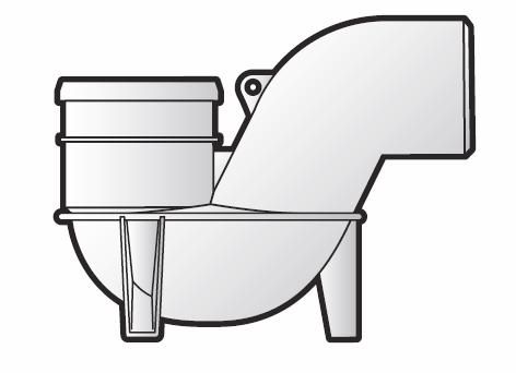 FloPlast 110mm Underground Drainage Low Back 'P' Trap ...