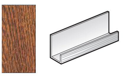 FloPlast Golden Oak Cladding Universal Channel - 5m length ...