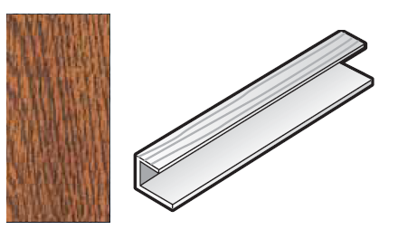 FloPlast Golden Oak J Trim / Soffit Edge Trim - 5Mtr ...