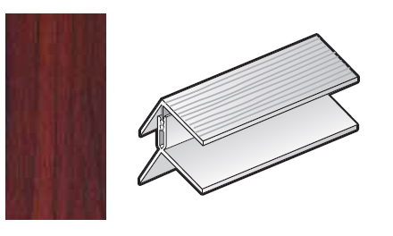 FloPlast Rosewood Cladding External Corner - 2 part - 5m length ...