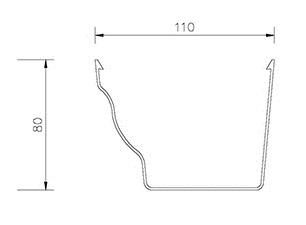 FloPlast Niagara Ogee Guttering 4M length - pvcbuildingproducts.co.uk