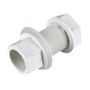 21.5mm FloPlast Black Overflow Pipe Straight Tank Connector ...